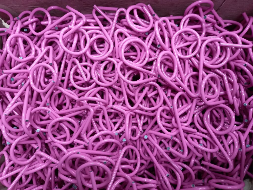 3.5MM Pink S-Hooks - Oyster Bag Hooks from Triskell Seafood